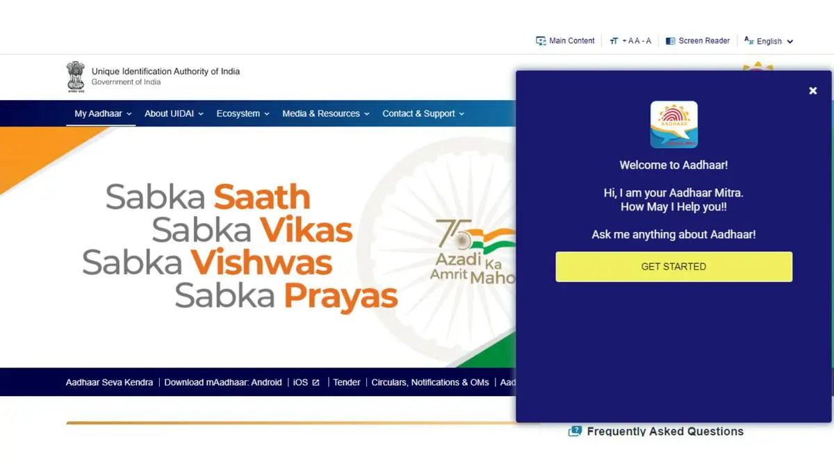 Aadhaar Mitra Uidai Launches New Ai Chatbot The Hindu Businessline
